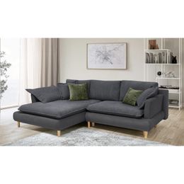 Collection AB Ecksofa »Mandela L-Form« mit Bettfunktion und Bettkasten anthrazit