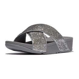 fitflop Pantolette Damen Gr&ouml;&szlig;e 42 grau / silber