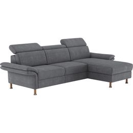 Home Affaire Ecksofa »Calypso L-Form« mit motorischen Funktionen im Sofa und Recamiere anthrazit