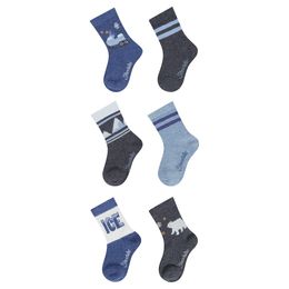 Sterntaler Socken Mädchen Größe 22 blau / schwarz