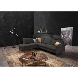 Places of Style Ecksofa »Sarsina: mit Tonnentaschen-Federkern, perfekt zum Entspannen L-Form« inklusive 2 motorischen Relaxfunktionen mit...