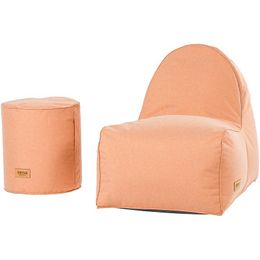 siena GARDEN Sitzsack &raquo;FLOW.U Round &Oslash;45cmxH50cm&laquo; &Oslash;/H: 45/50 cm apricot