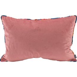 HOCK H.O.C.K. Dekokissen »Borgero« eingefasst mit bunter Keder rosa + unifarben Kissen: 100% Polyester. Füllung: 100% Federn B/L: 60 cm x 40 cm