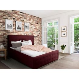 Home Affaire Polsterbett &raquo;Vaine&laquo; in 5 Breiten, auch in L&auml;nge 220 cm, incl. Roll-Lattenrost bordeaux Liegefl&auml;che L&auml;nge Breite: 220 cm x 180 cm