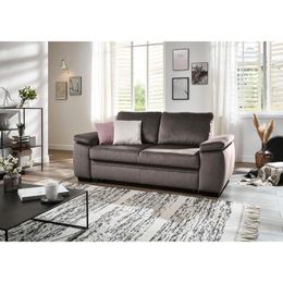 DIE PLANBAR Schlafsofa »MP-PD19021« mit Längsschläferfunktion 140x210 cm anthrazit