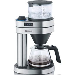 Severin Filterkaffeemaschine »Café Caprice KA 5762« 1 l Kaffeekanne Papierfilter 1x4 Edelstahl-gebürstet, schwarz
