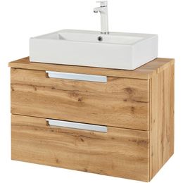 Welltime Waschtisch &raquo;Malibu&laquo; 80 cm Breite eiche