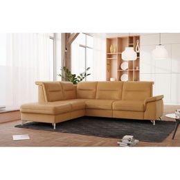 Sit & More SIT&MORE Ecksofa »Astoria L-Form« wahlweise mit motorischer Relaxfunktion dijon