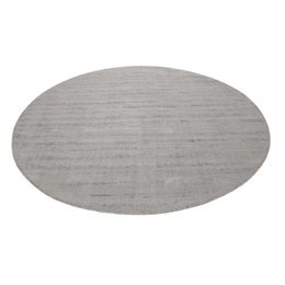 Esprit Teppich &raquo;Gil, ESP-39954&laquo; rund 8 mm H&ouml;he handgewebt, seidig gl&auml;nzend, schimmernde Farbbrillianz, Melangeeffekt hellgrau Obermaterial: 100%...