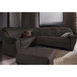 Sit & More SIT&MORE Ecksofa »Benson L-Form« wahlweise mit Bettfunktion schwarz