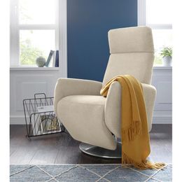 Sit & More sit&more TV-Sessel &raquo;Kobra&laquo; beige Luxus-Microfaser (90% Polyester, 10% Polyamid);Flachgewebe (100% Polyester);Struktur (100% Polyester)