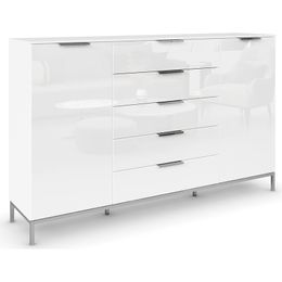 Rauch Schubkastenkommode »Kommode Türkommode Sideboard Kombikommode FLIPP mit Glasfront« Breite 160/180 cm mit 4 Einlegeböden, 2-trg mit 5...