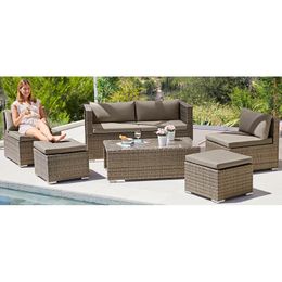 Merxx Gartenlounge-Set »Vigo« natur + Obermaterial: 100% Polyester. Füllung: 100% Polyurethan