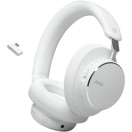 AKG Over-Ear-Kopfhörer »N9 Hybrid« Bluetooth Active Noise Cancelling (ANC) weiß Zoom-zertifizierte überlegene Anrufqualität