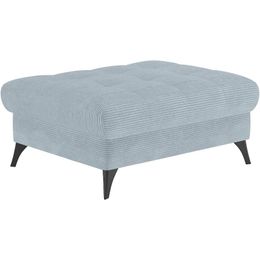 MR. COUCH Hockerbank &raquo;Blackburn II&laquo; Passend zu der Garnitur, mit Kaltschaum, bis 140 kg belastbar Stripes 8624 blue grey