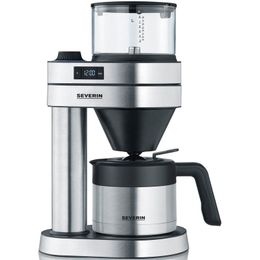 Severin Filterkaffeemaschine »Café Caprice KA 5763« 1 l Kaffeekanne Papierfilter 1x4 Edelstahl-gebürstet, schwarz