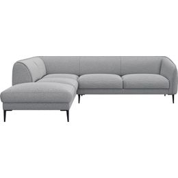 FLEXLUX Ecksofa »Belle Designsofa, L-Form, B/T 268/209 cm« Skandinavisches Design, In hochwertiger Verarbeitung Sophisto Gre