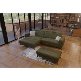 Sit & More SIT&MORE Ecksofa »Bolero L-Form« olive
