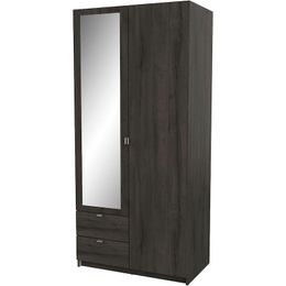 Demeyere Group Kleiderschrank &raquo;Mellie&laquo; SCHRANK 2-TUERIG 1 SPIEGEL 2 SCHUBLADEN eich waterford