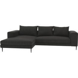 Inosign Ecksofa »Aurora, L-Form, mit extra breiter Recamiere, 324 x 170 cm (BxT)« Designsofa mit tollem Sitzkomfort, extra hohe Metallfüße schwarz...