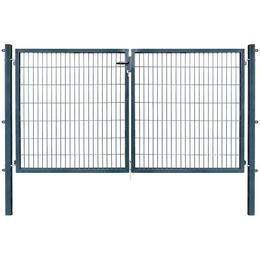 Arvotec Zaundoppelt&uuml;r &raquo;HBV - 830823&laquo; BxH: 300x140 cm grau Metall