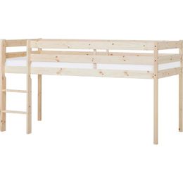 Hoppekids Spielbett »ECO COMFORT, Hochbett, in 2 Einzelbetten teilbar« Höhe 72cm, Farbe & Größe & Matratze Natur