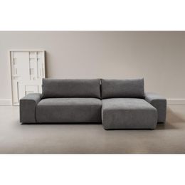 WERK2 Ecksofa »Amsterdam, zeitlos und elegant, Breite 300cm, L-Form« Design Ecksofa mit hohem Komfort, Schlaffunktion & Bettkasten Jet Black