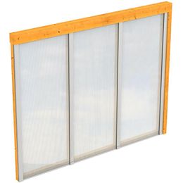 Skan Holz SKANHOLZ Carport-Seitenwand m. Polycarbonat, Wandanbau Eiche hell