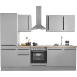 BASIC by Balculina Winkelk&uuml;che &raquo;Denver, K&uuml;che BxHxT 280 x 211 x 60&laquo; Breite 280 cm, wahlweise mit E-Ger&auml;ten und Induktion silber