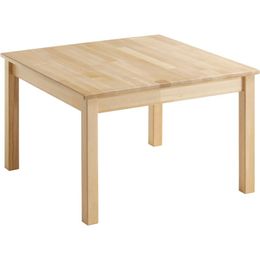 MCA furniture Couchtisch »Alfons« Wohnzimmertisch Massivholz geölt, keilverzinkt belastbar bis 20 kg Kernbuche + Kernbuche + Kernbuche