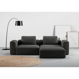 RAUM.ID Ecksofa »Cushid L-Form« Modulset, bestehend aus 3 Teilen anthrazit