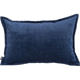 HOCK H.O.C.K. Dekokissen »Bizantina« mit umlaufender Biese blau/midnight/dunkelblau + unifarben Kissen: 65% Polyacryl, 35% Polyester B/L: 40 cm x 60 cm