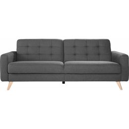 exxpo - SOFA FASHION 3-Sitzer »Nappa, kompakt und komfortabel, bequem, zeitloses Design, L-Form« tolle Detailverarbeitung, mit Bettfunktion und...