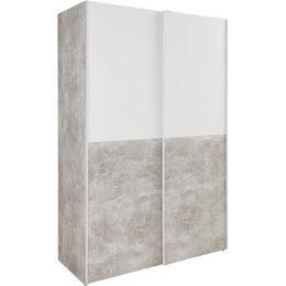 Schlafkontor Schwebet&uuml;renschrank grau Holzwerkstoff
