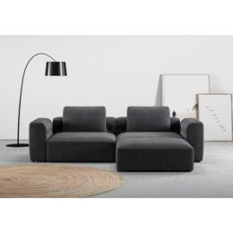 RAUM.ID Ecksofa »Cushid L-Form« Modulset, bestehend aus 3 Teilen anthrazit
