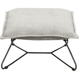 ED EXCITING DESIGN Hocker &raquo;Vico&laquo; mit Design-Gestell aus schwarzem Metall, in Cord beige 92% Polyester, 8% Polyamid