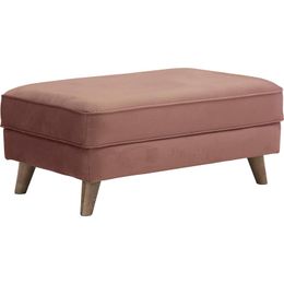 Home Affaire Hocker &raquo;Copenhagen&laquo; passend zur "Copenhagen"-Serie, B/T/H: 102/60/44cm lila Struktur weich (100% Polyester);Samtoptik (100% Polyester)