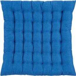 Pad Sitzkissen &raquo;RISOTTO&laquo; Made in Europe, 1 St&uuml;ck nordic blue Obermaterial: 100% Baumwolle B/L: 40 cm x 40 cm