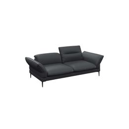 FLEXLUX 2, 5-Sitzer »Salino, Funktionssofa, Relaxsofa« Sofa mit Arm- und Kopfteil-Verstellungen, Kaltschaum & Stahl-Wellen Deep Black