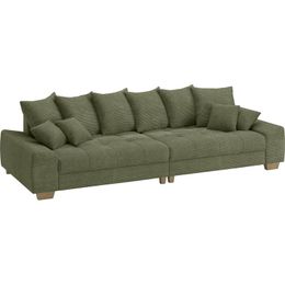 Big-Sofa &raquo;Nikita II&laquo; mit Kaltschaumpolsterung bis 140kg belastbar gr&uuml;n Stripes (92% Polyester / 8% Nylon)