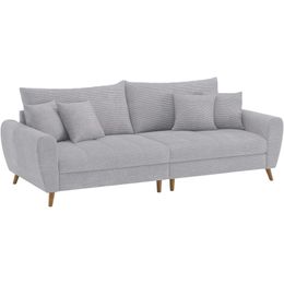 MR. COUCH Big-Sofa »Blackburn II« Mit Kaltschaumpolsterung bis 140 kg belastbar Stripes 8637 warm grey