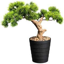 Creativ green Kunstbonsai &raquo;Bonsai Kiefer&laquo; mit Deko-Kies gr&uuml;n