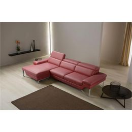 Egoitaliano Ecksofa »Princess, elegantes Designsofa mit erstklassigem Sitzkomfort, L-Form« mit Recamiere, inkl. Kopfteilverstellung, edle...
