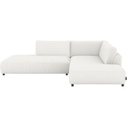Musterring Ecksofa &raquo;Lucia&laquo; mit gro&szlig;em Longchair, verschiedene Farben, B304 x T224 cm wei&szlig; 100% Polyester