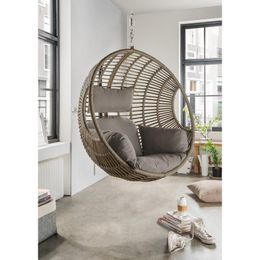 Destiny Hängesessel »COCO DE LUXE II« Aluminium, Polyrattan, inkl. Auflage beige-grau Obermaterial: 100% Polyester. Füllung: 100% Polyurethan