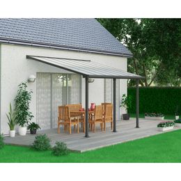 Terrassendach &raquo;Olympia 3x4.2&laquo; BxT: 425x295 cm grau Aluminium, Polycarbonat (PC)