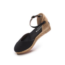 Viscata Espadrilles 'Pubol' Damen Gr&ouml;&szlig;e 37 beige / schwarz