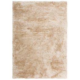 my home Hochflor-Teppich »Boldo« rechteckig 50 mm Höhe besonders weich durch Microfaser, Shaggy Teppich sand Obermaterial: 100% Polyester B : 240...