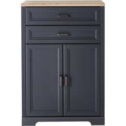 Innostyle Aktenschrank graphit; Absetzung Artisan Eiche