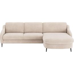 Sit & More SIT&MORE Ecksofa »Soul L-Form« wahlweise mit Bettfunktion und Bettkasten oder Schubkasten beige